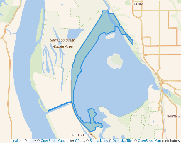 Vancouver Lake Park in Vancouver | Map and Routes
