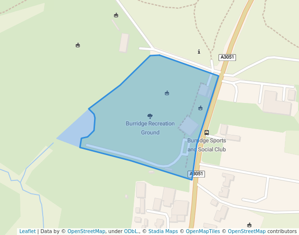 Burridge Recreation Ground in Burridge | Map and Routes