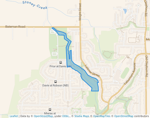 Stoney Creek Park in Abbotsford | Map and Routes