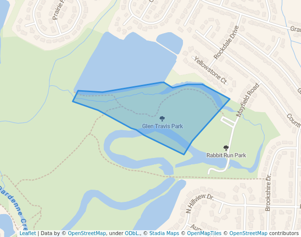 Glen Travis Park in St. Peters | Map and Routes