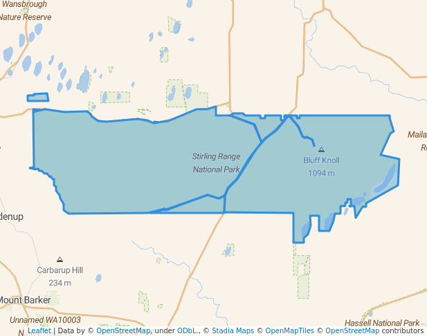 Stirling Range National Park in Stirling Range National Park | Map and ...