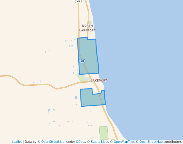 Lakeport State Park in Fort Gratiot Township | Map and Routes