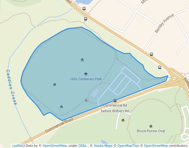 Hills Centenary Park in Rouse Hill | Map and Routes