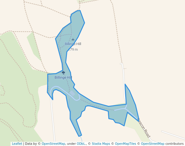 Billinge Hill in Billinge | Map and Routes