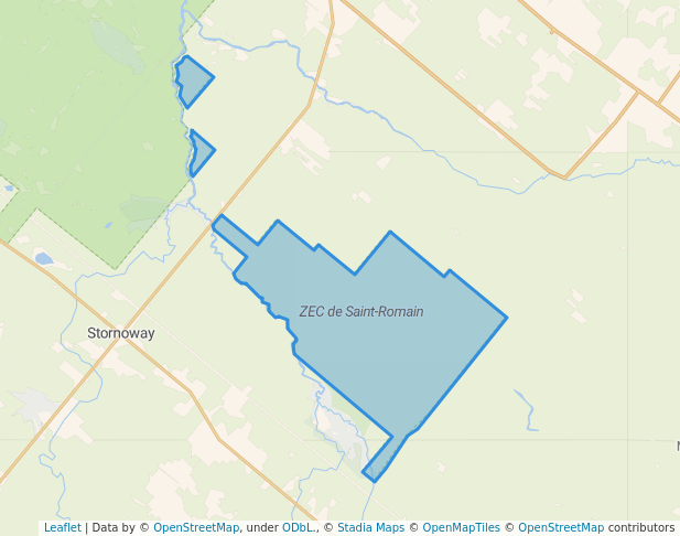 ZEC de Saint-Romain in Saint-Romain | Map and Routes