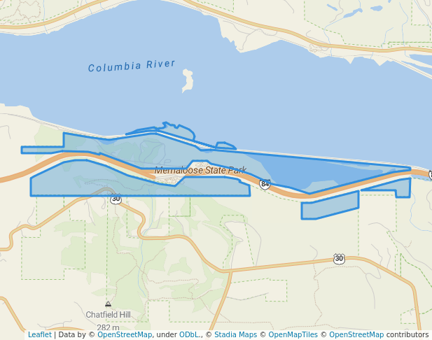 Memaloose State Park in Mosier | Map and Routes