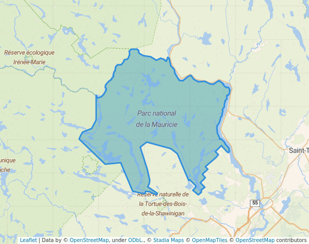 Parc national de la Mauricie in Shawinigan | Map and Routes
