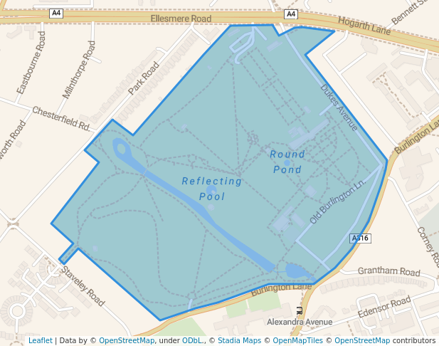 Chiswick House and Grounds in London | Map and Routes