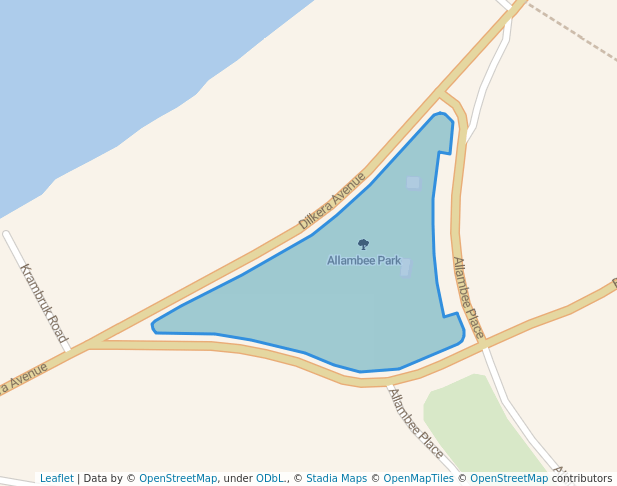 Allambee Park in Valentine | Map and Routes