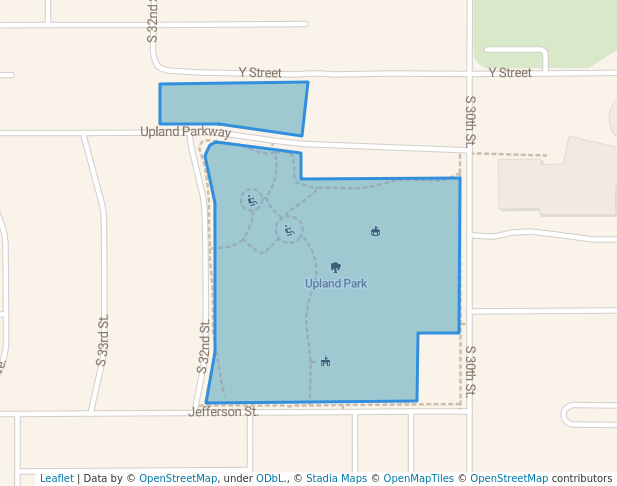 Upland Park in Omaha | Map and Routes