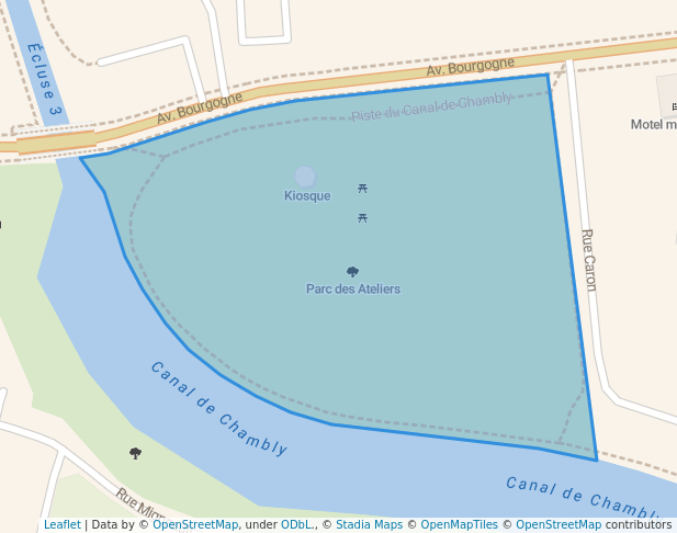 Parc des Ateliers in Chambly | Map and Routes