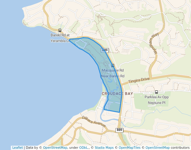 Thomas H Halton Park in Eleebana | Map and Routes