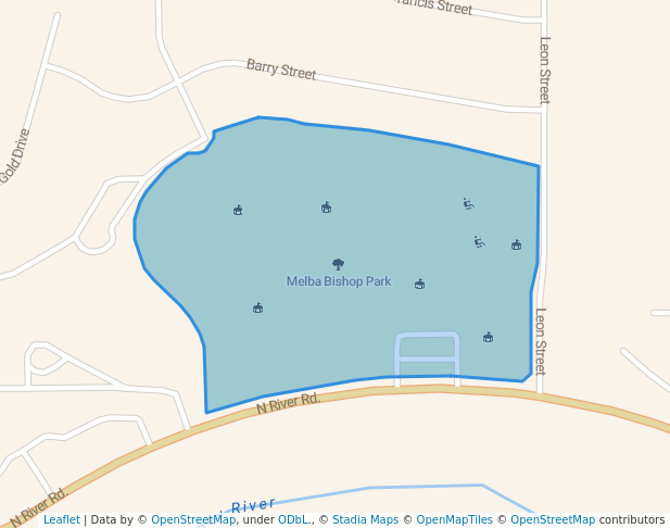 Melba Bishop Park in Oceanside | Map and Routes