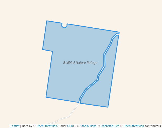 Bellbird Nature Refuge in Mount Colliery | Map and Routes