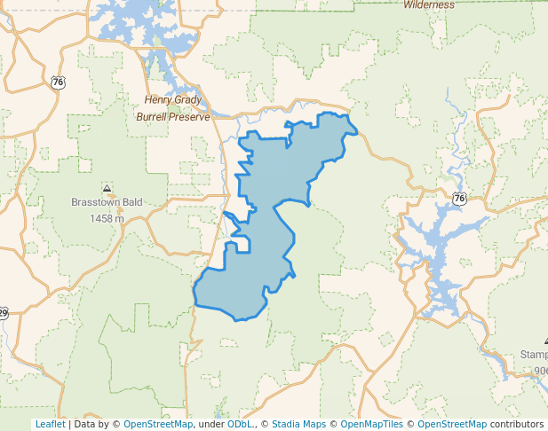Swallow Creek Wildlife Management Area in Hiawassee | Map and Routes