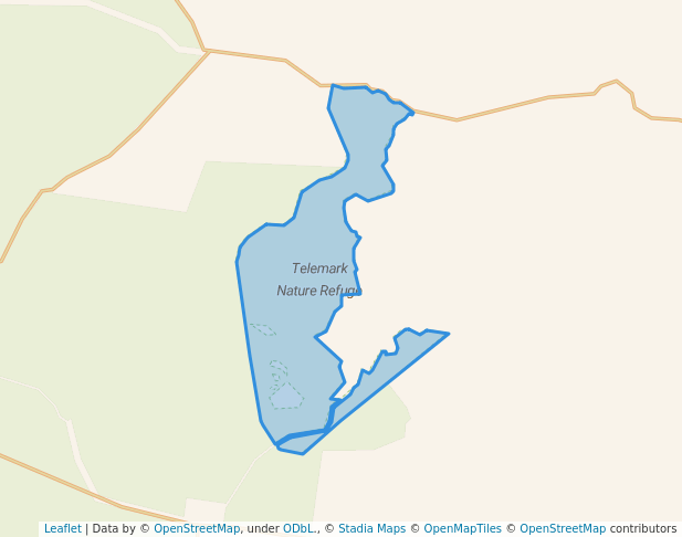Telemark Nature Refuge in Eidsvold West | Map and Routes