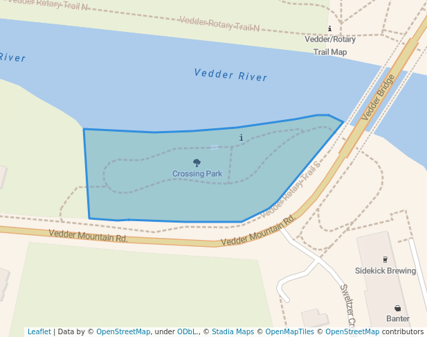 Crossing Park in Chilliwack | Map and Routes