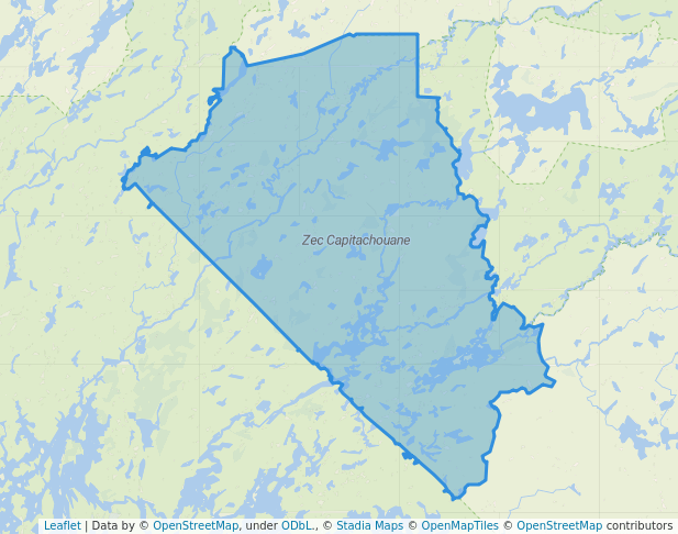 Zec Capitachouane in Senneterre | Map and Routes