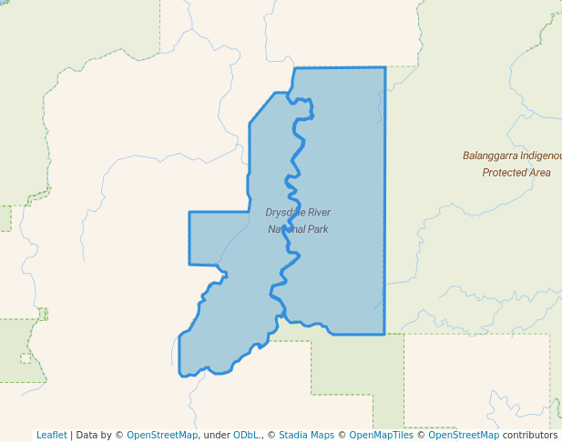 Drysdale River National Park in Drysdale River | Map and Routes