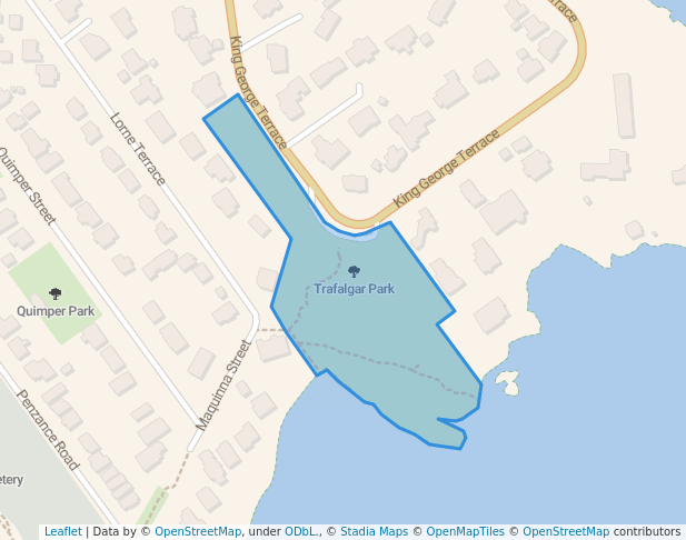 Trafalgar Park in Victoria | Map and Routes