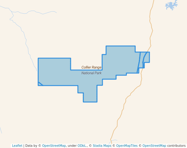 Collier Range National Park in Kumarina | Map and Routes