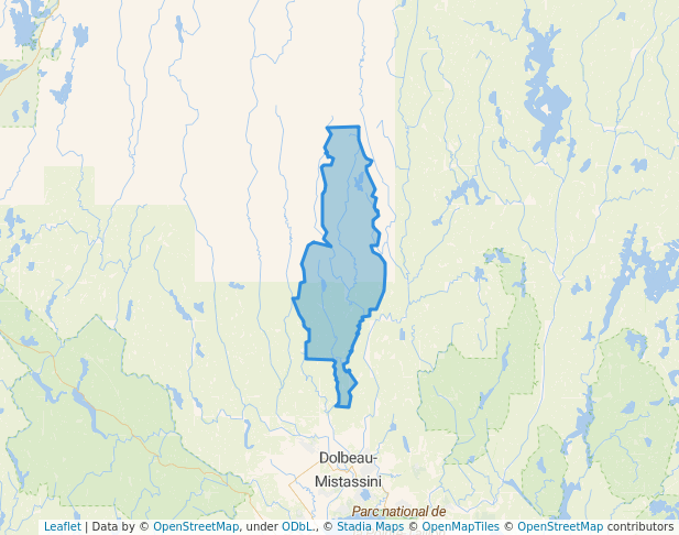 Zec de la Rivière-aux-Rats in Mistissini | Map and Routes