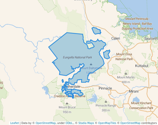 Eungella National Park in Eungella Hinterland | Map and Routes