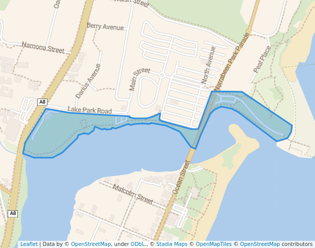 Lakeside Park in North Narrabeen | Map and Routes
