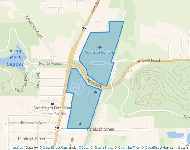 Northside Complex in Saint Joseph | Map and Routes