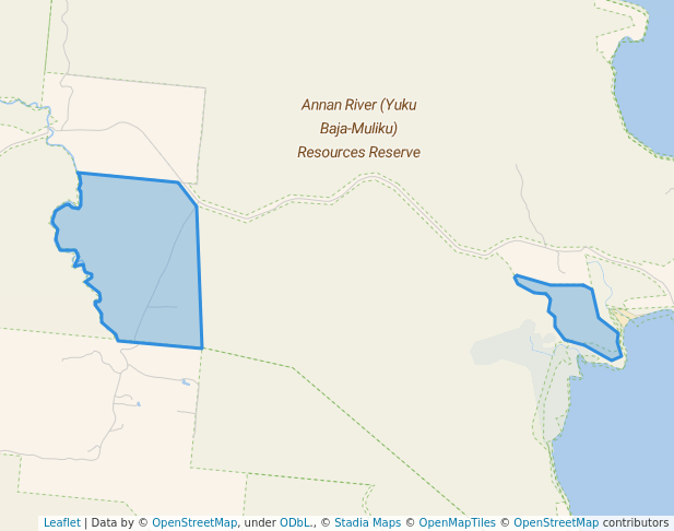 Annan River Nature Refuge in Cooktown | Map and Routes