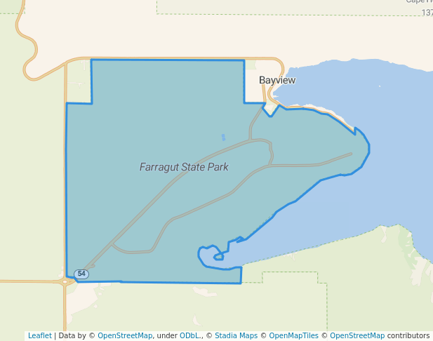 Farragut State Park in Athol | Map and Routes