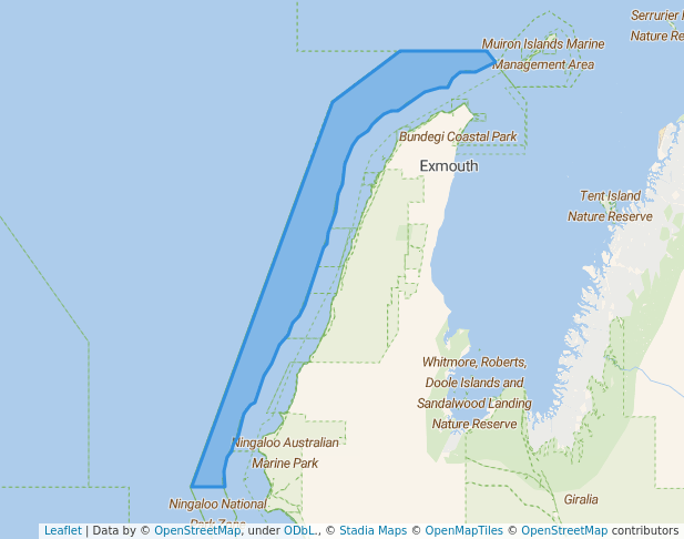 Ningaloo Recreational Use Zone in Cape Range National Park | Map and Routes