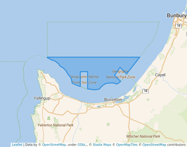 Geographe Multiple Use Zone in Busselton | Map and Routes