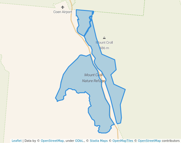 Mount Croll Nature Refuge in Coen | Map and Routes