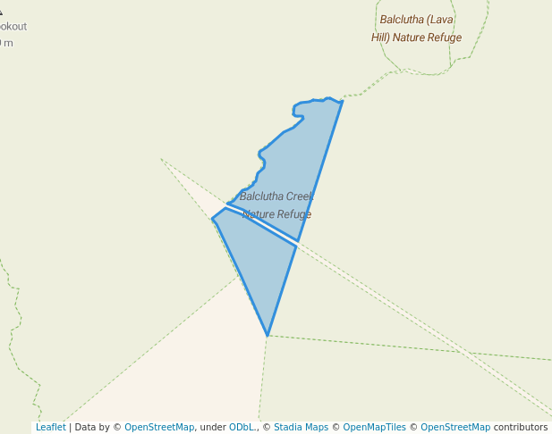 Balclutha Creek Nature Refuge in Yarraden | Map and Routes