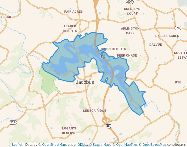 William H Kain County Park in York | Map and Routes