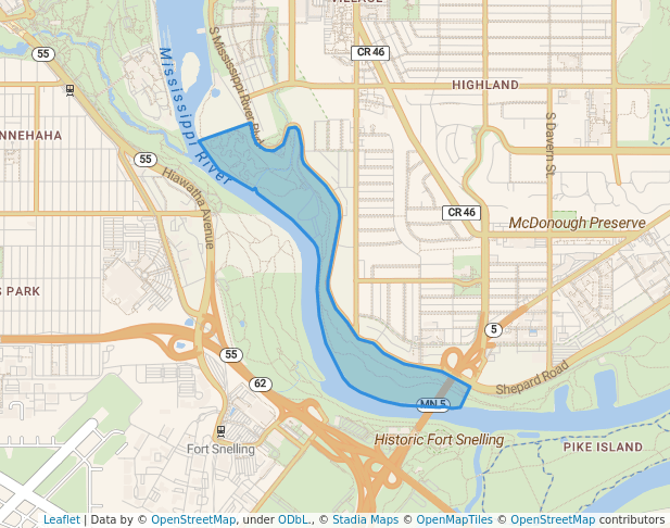 Hidden Falls Regional Park in Saint Paul | Map and Routes
