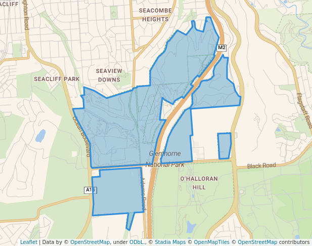 O'Halloran Hill Recreation Park in O'Halloran Hill | Map and Routes