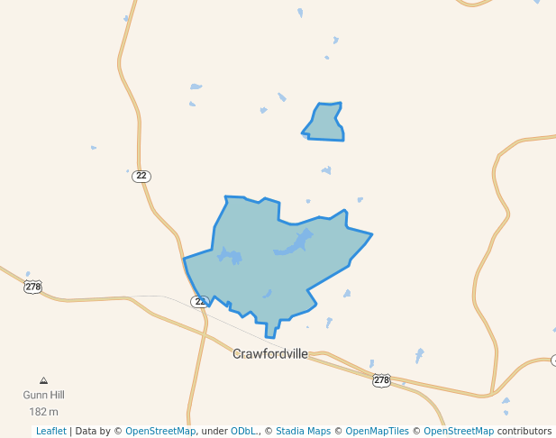 A. H. Stephens State Park in Crawfordville | Map and Routes