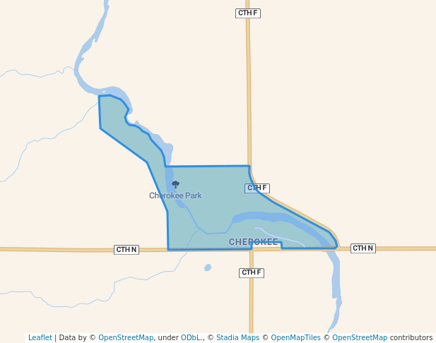 Cherokee County Park in Colby | Map and Routes