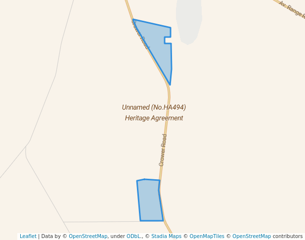 Unnamed (No.HA494) Heritage Agreement in Avenue Range | Map and Routes