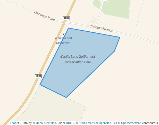 Wanilla Land Settlement Conservation Park in Wanilla | Map and Routes