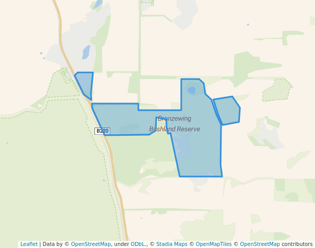 Bronzewing Bushland Reserve in Ouyen | Map and Routes