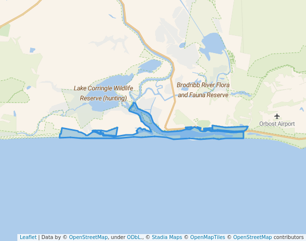 Marlo Coastal Reserve in Marlo | Map and Routes