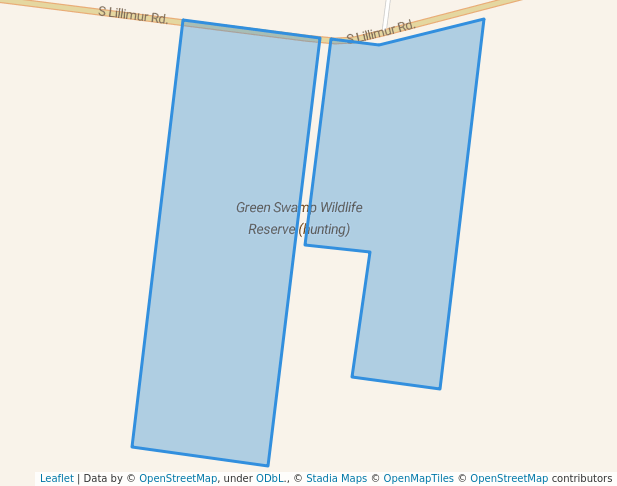 Green Swamp Wildlife Reserve (hunting) in Serviceton | Map and Routes