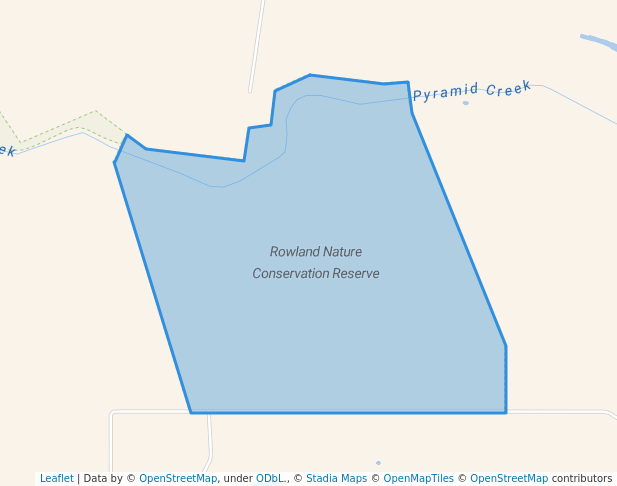 Rowland Nature Conservation Reserve in Mincha West | Map and Routes