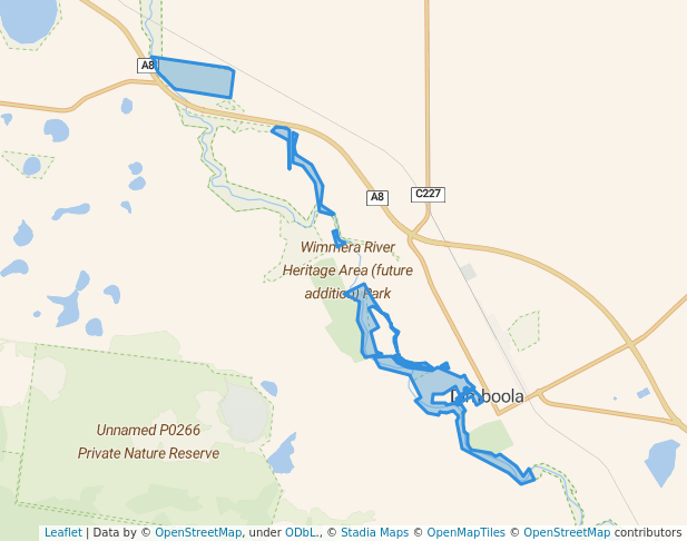 Wimmera River Heritage Area (future addition) Park in Dimboola | Map ...