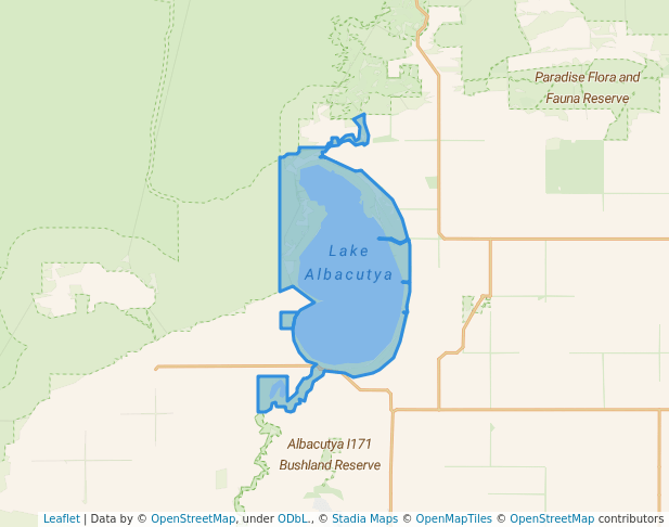 Lake Albacutya Park in Albacutya | Map and Routes