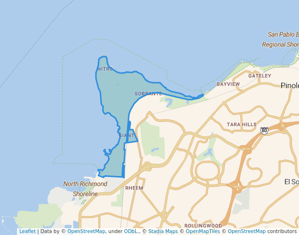 Point Pinole Regional Shoreline in Richmond | Map and Routes