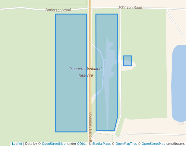 Yungera Bushland Reserve in Kooloonong | Map and Routes